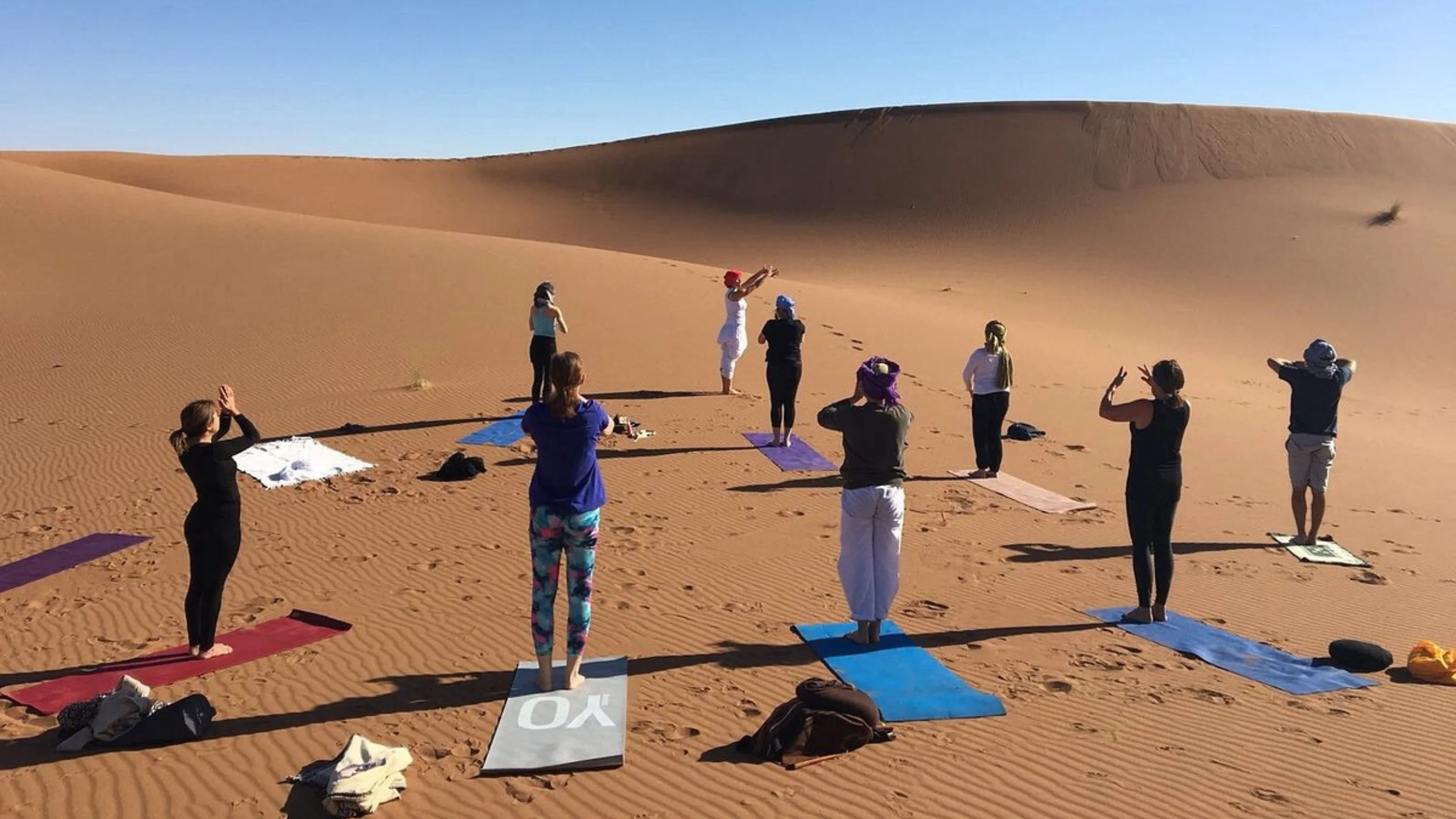 Yoga in Desert Sahara Morocco - zahradesertcamp